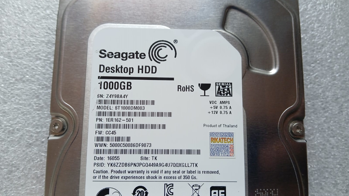 Hd Seagate 1 TB Sata para PCs e DVRs - RIKATECH