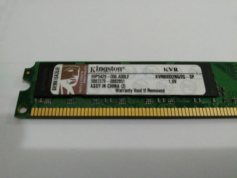 Memória Kingston 2 GB DDR2 800 Mhz para PCs - RIKATECH