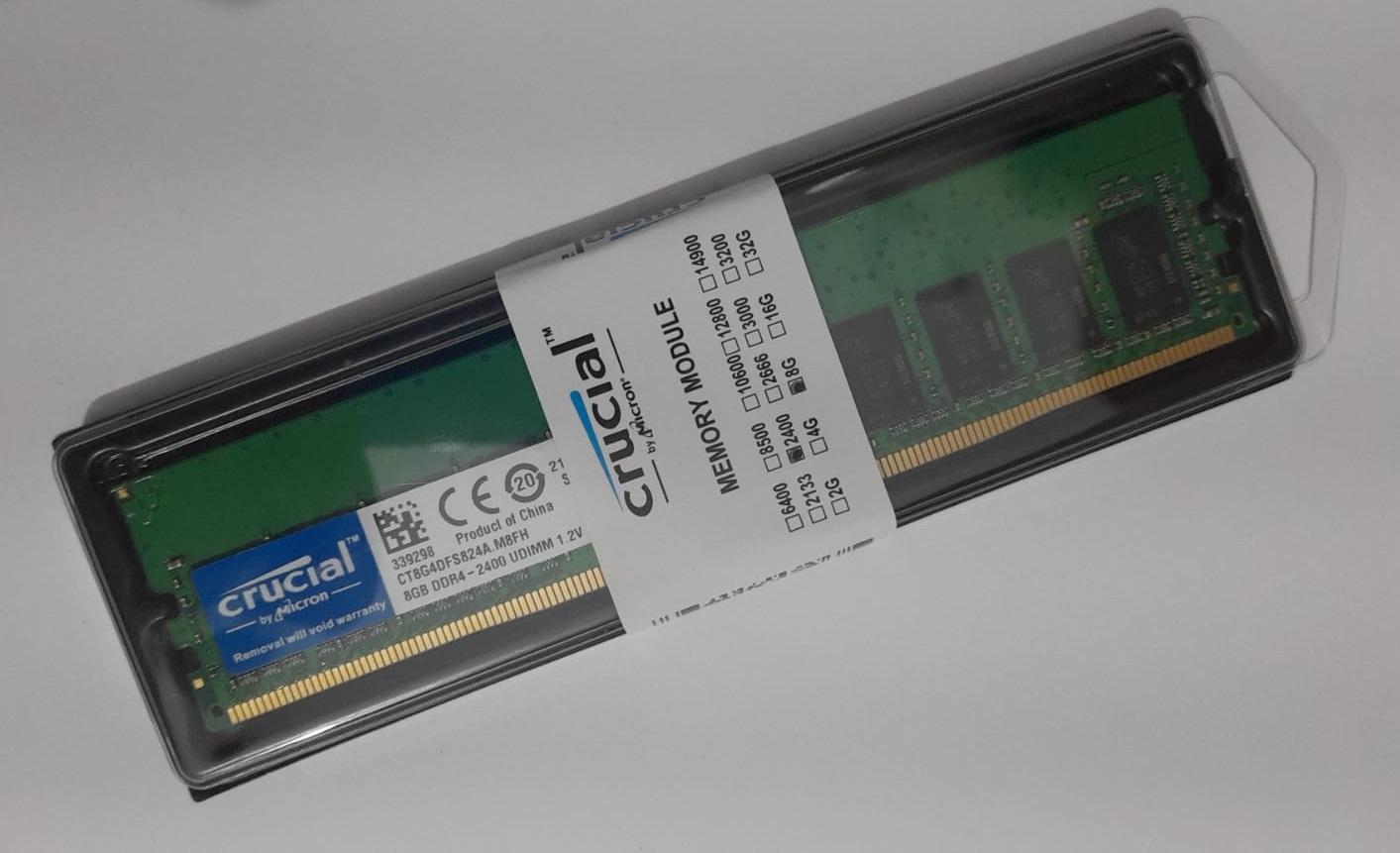 Memória Crucial 8 Gigas DDR4 2400 mhz para PCs e Desktops - RIKATECH