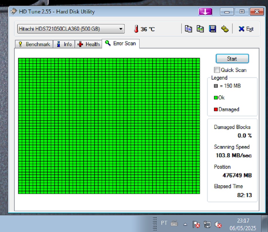 HD Hitachi 500 Gigas Sata 7200 RPM para PCs e Desktops - RIKATECH