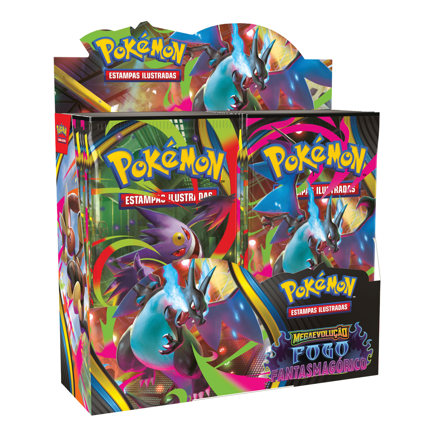Caixa de Booster Fogo Fantasmagórico ME02 Pokémon TCG – Copag - Loja ...