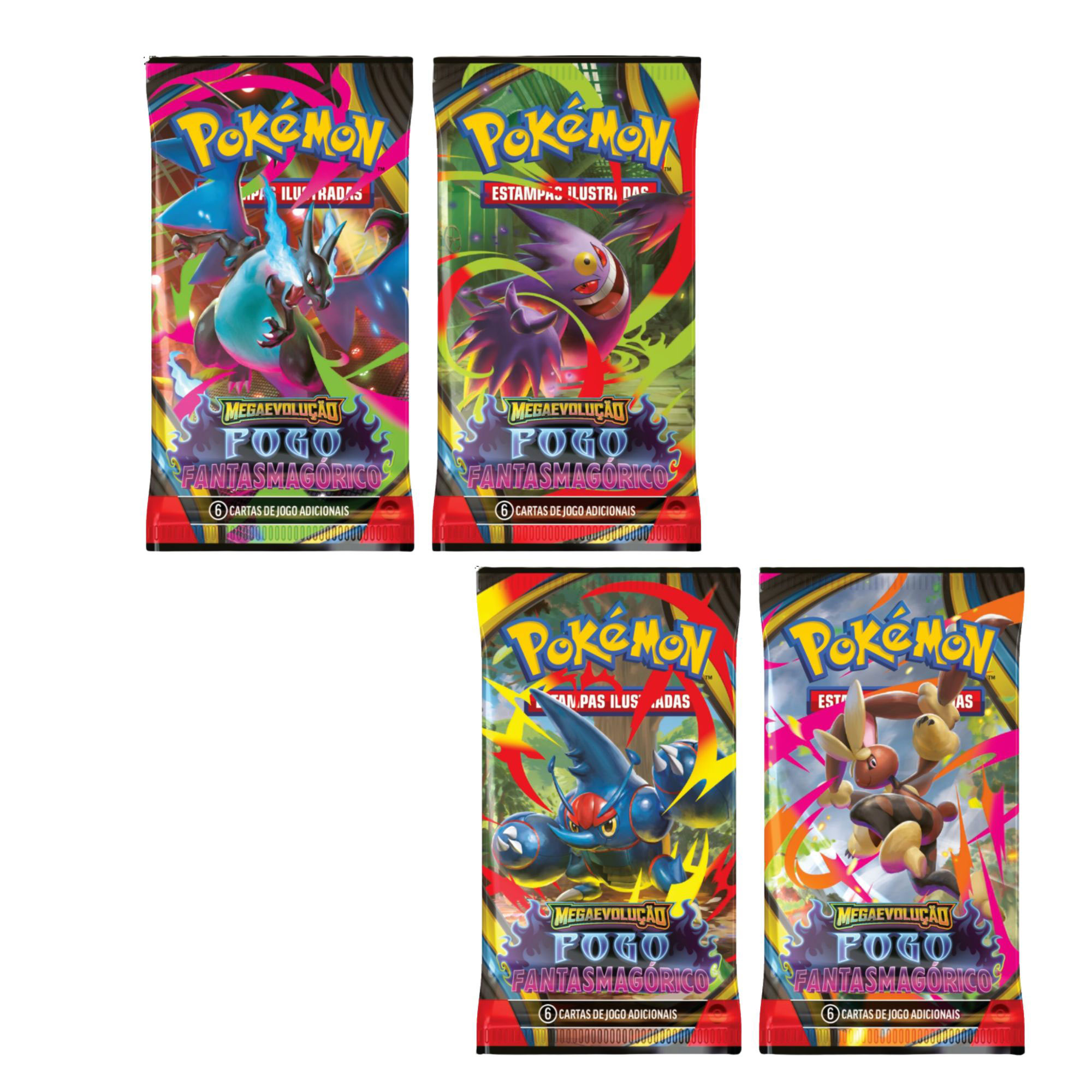 Combo Booster Box ME02 Fogo Fantasmagórico Pokémon | Produto Oficial ...