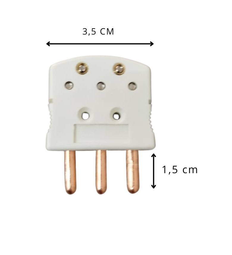 Conector Pt-100 - 3 Pinos Standard - lojatermon