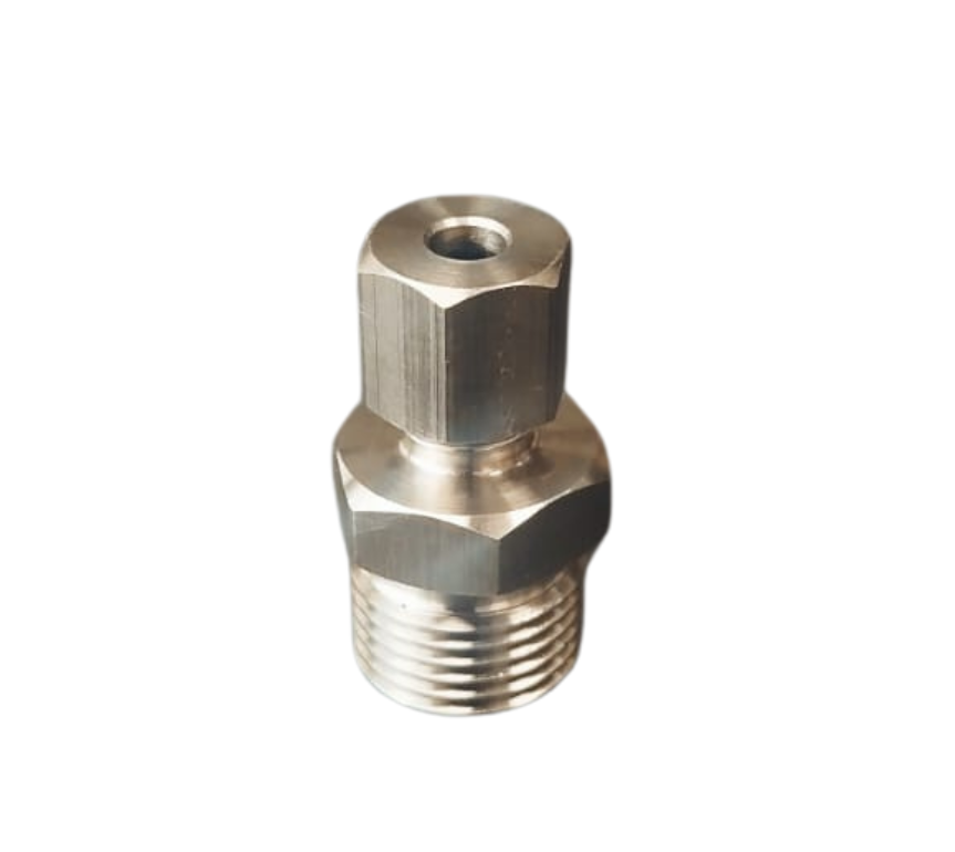 Bucin Inox 304 1/2 polegada Bsp Furo 6,1 mm - lojatermon