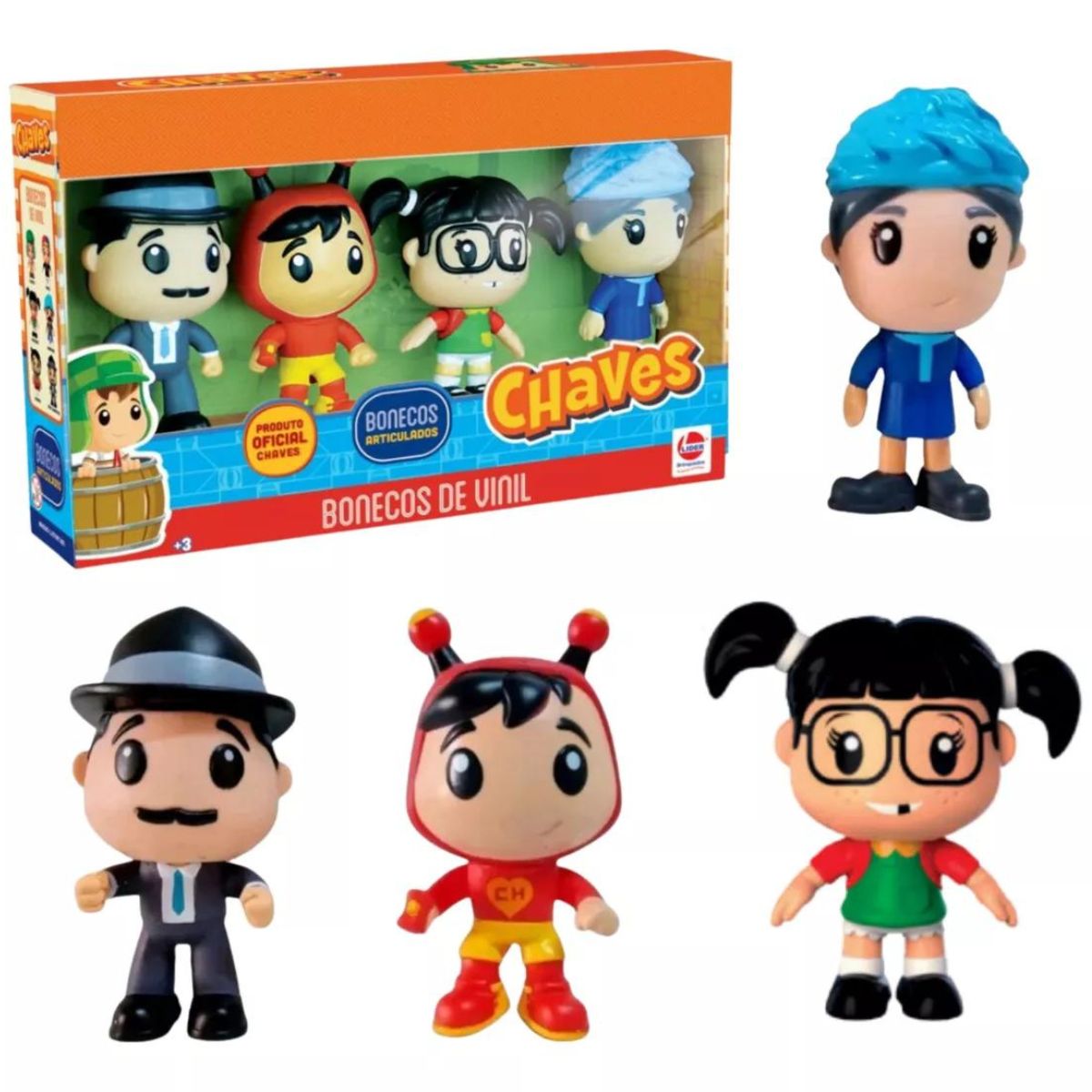 BONECOS TURMA CHAVES - COLEÇÃO COMPLETA - LIDER BRINQUEDOS (BCCC ...