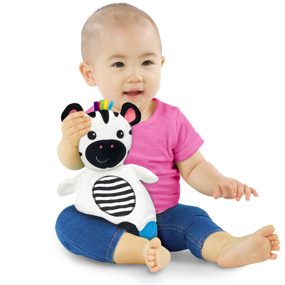 ZEN, A ZEBRA PELÚCIA SENSORIAL COM MORDEDOR - BABY EINSTEIN - Minisclub