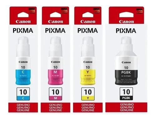 Kit Tinta Canon GI-10 GI10 Original para Impressora Mega Tank G5010 G5 ...