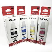 Tinta Canon 190 original kit 4 cores G1100, G2100, G3100, G3102, G410 ...