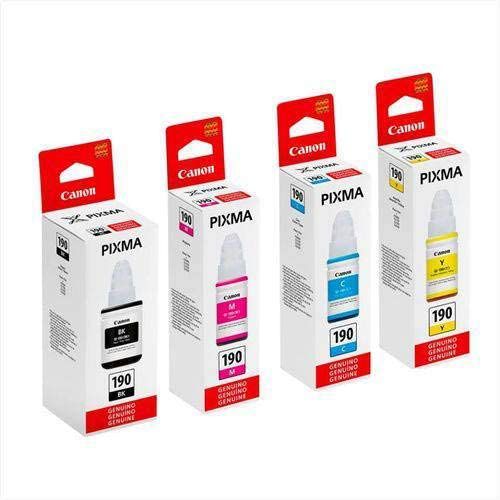 Tinta Canon 190 original kit 4 cores G1100, G2100, G3100, G3102, G410 ...