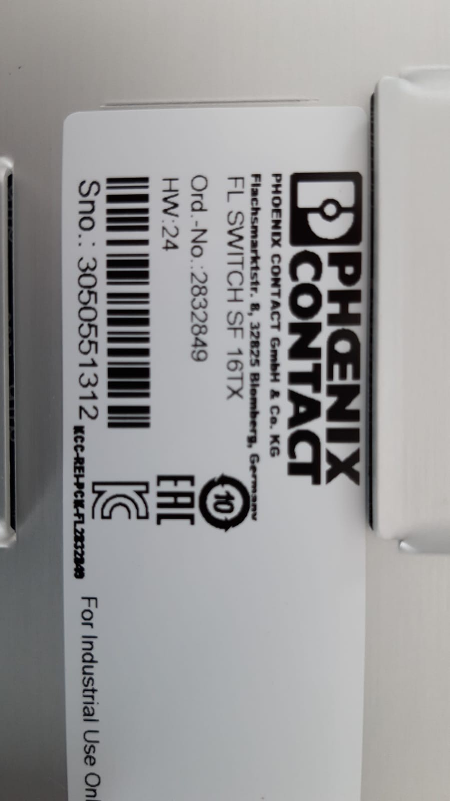 MODULO ETHERNET SWITCH 16PORTAS TP-RJ45 10/100MB PHOENIX FLSWITCH16TX ...