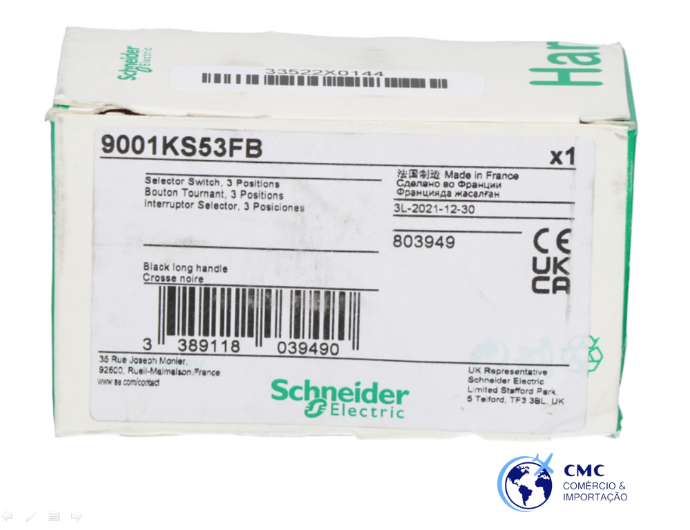 9001KS53FB - CMC COMÉRCIO E IMPORTAÇÕES DE MATERIAIS ELÉTRICOS