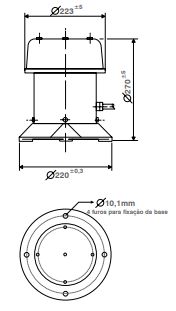 Sirene Audiovisual 105/SM - Eaton, Omnidirecional IP65, Ip54 - 220V ...