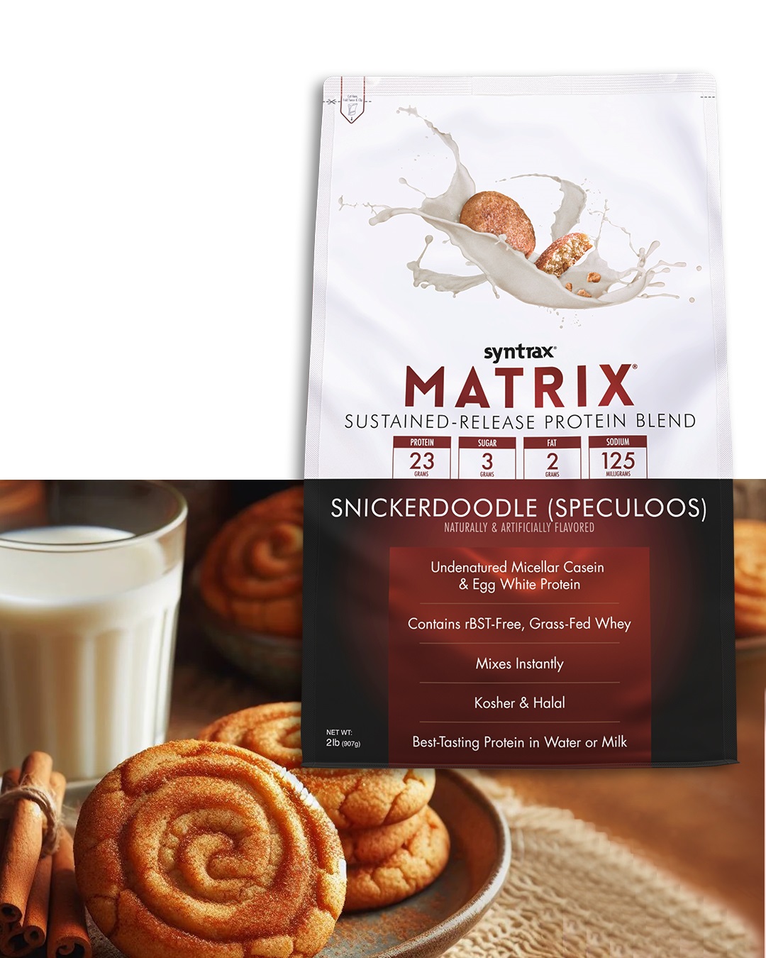 Matrix 5.0 Syntrax - Snickerdoodle (sabor Cookies com Canela) 2.270g ...