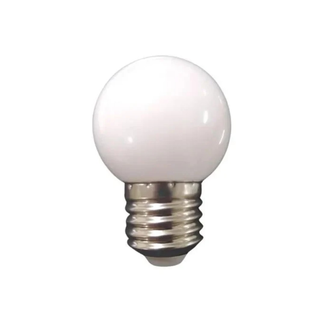 Lâmpada Bulbo Bivolt G45 LED Bolinha Branco Quente - Galaxy - BENLUZ ...