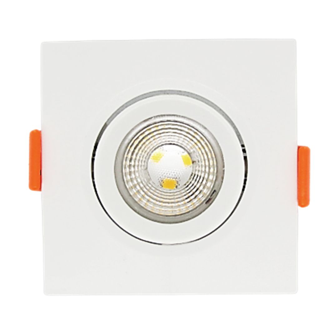 Spot LED SMD 3W Quadrado Direcionável Branco Quente - BENLUZ ...