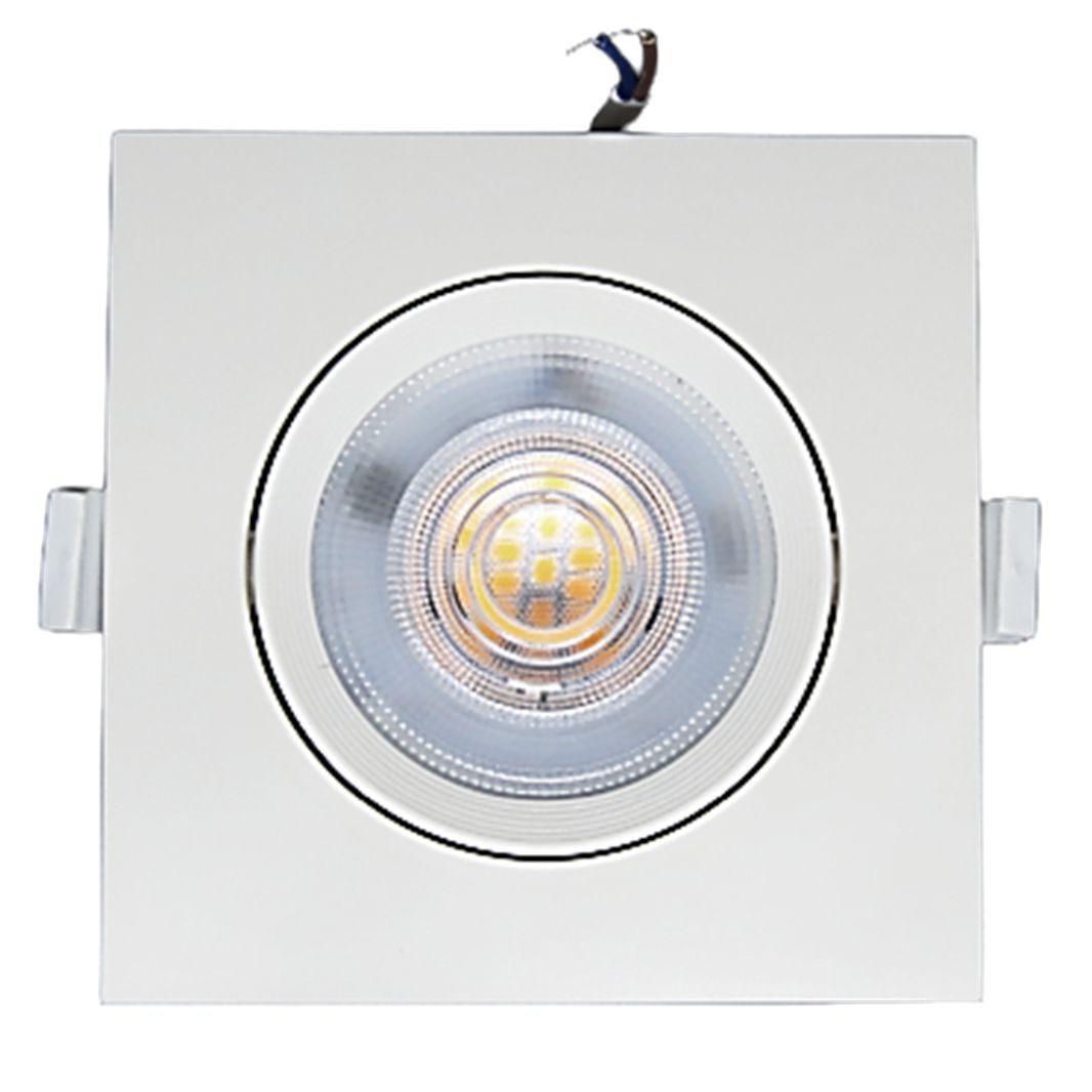 Spot LED SMD 10W Quadrado Direcionável Branco Quente - BENLUZ ...