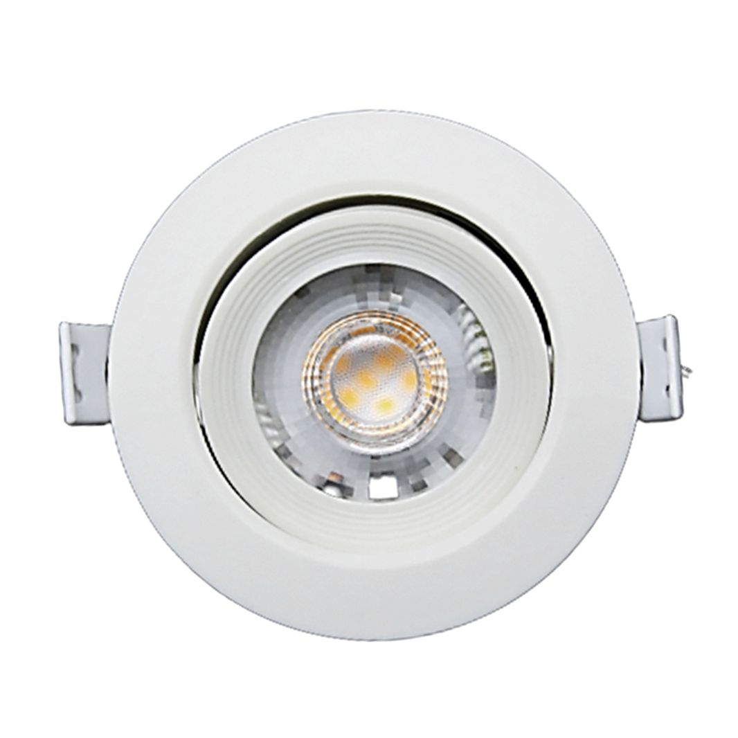 Spot LED SMD 7W Redondo Direcionável Branco Quente - BENLUZ ...
