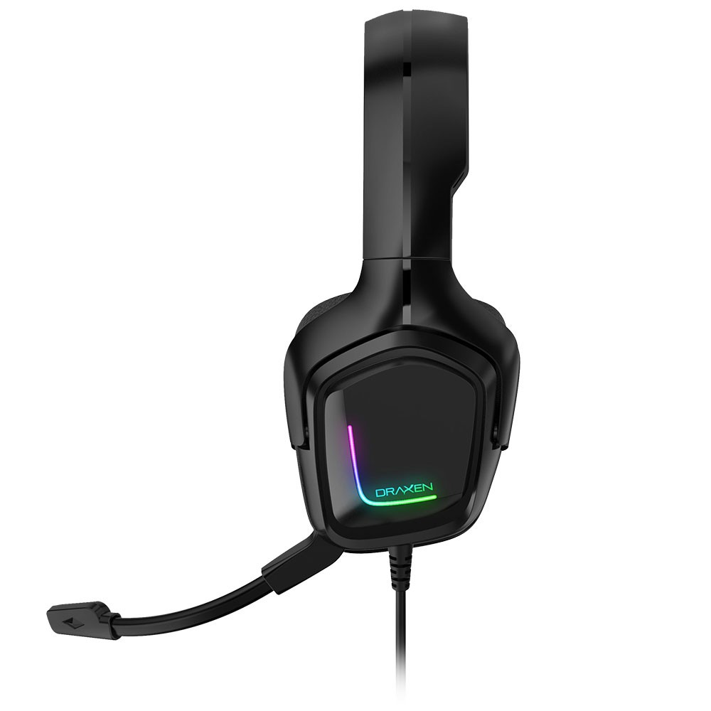 Headset Gamer Draxen DN101 RGB, Earpads de Tecido, P3 com Adaptador P2 ...