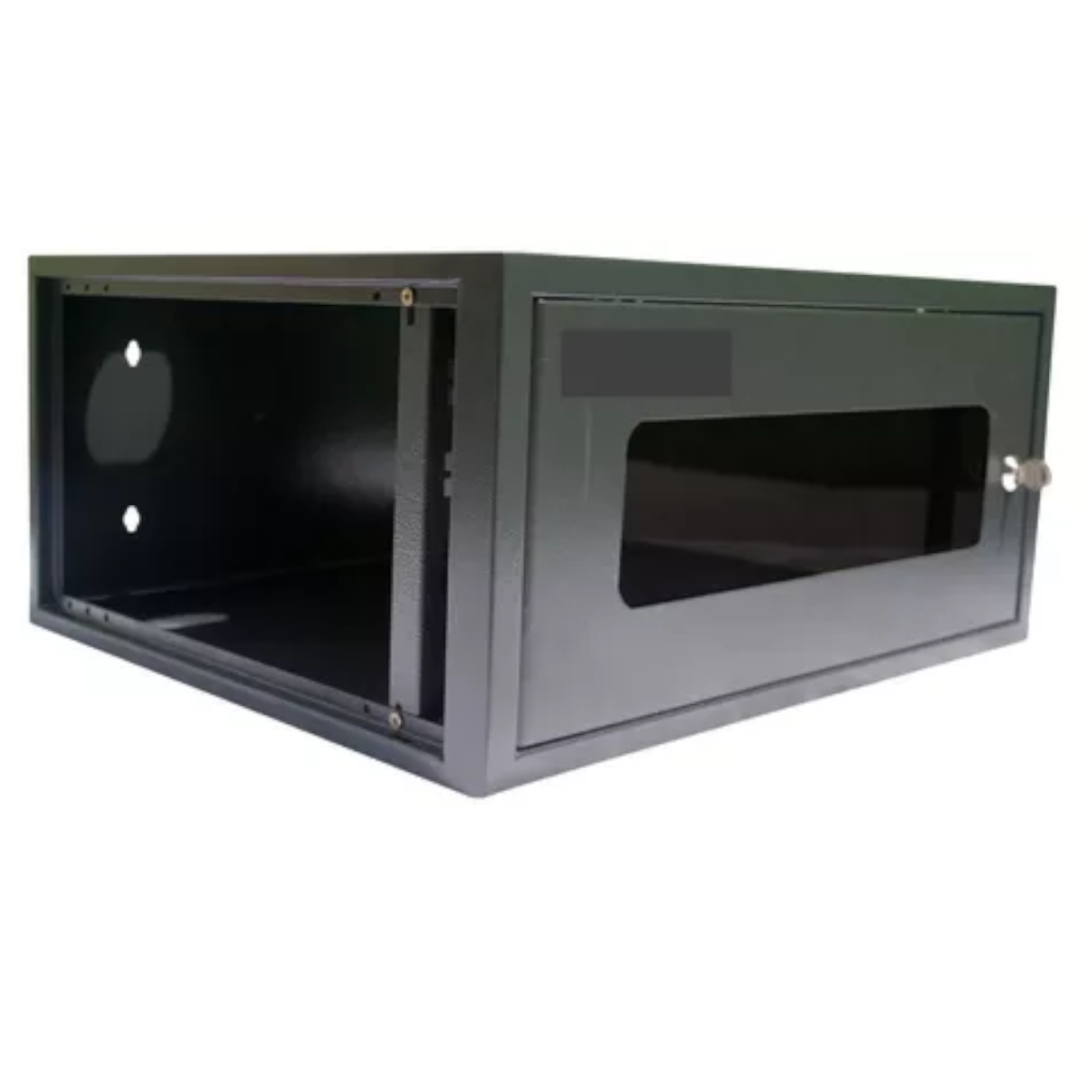MINI RACK DE PAREDE 19'' - 9U X 570mm - PRETO - CabFlix