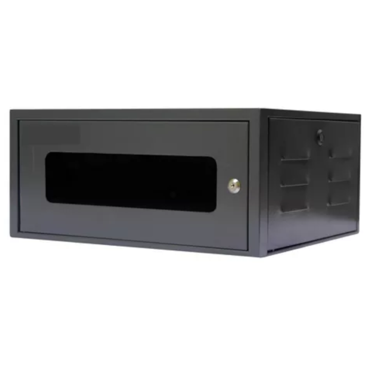 MINI RACK DE PAREDE 19'' - 9U X 570mm - PRETO - CabFlix