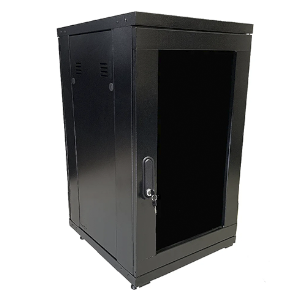 RACK DE PISO 19" 24U x 670mm - PRETO - CabFlix