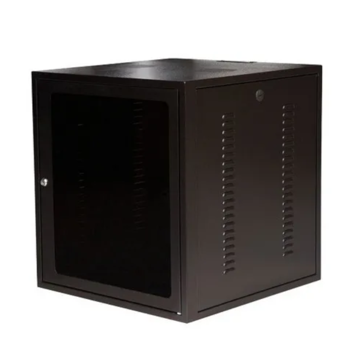 MINI RACK DE PAREDE 12u X 570mm - PRETO - CabFlix