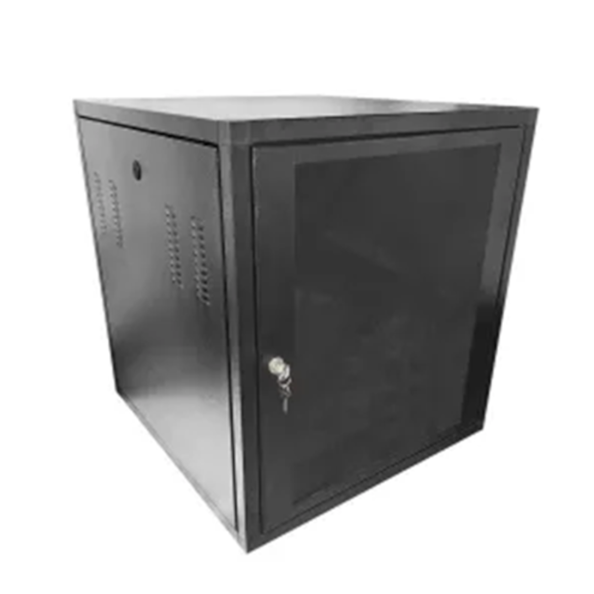 MINI RACK DE PAREDE 12u X 570mm - PRETO - CabFlix