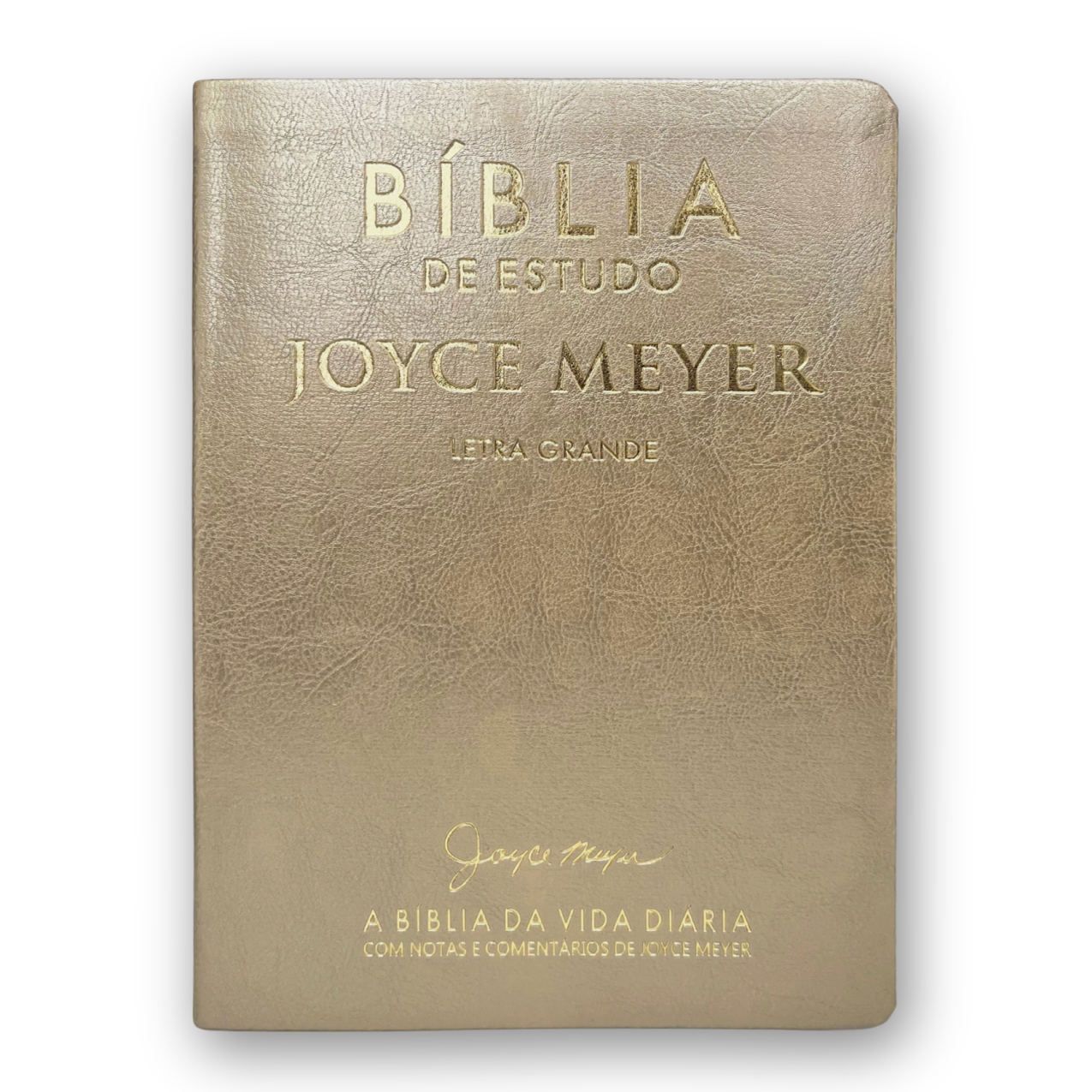Bíblia de Estudo Joyce Meyer | Dourada | Letra Grande Bello - Gospel ...
