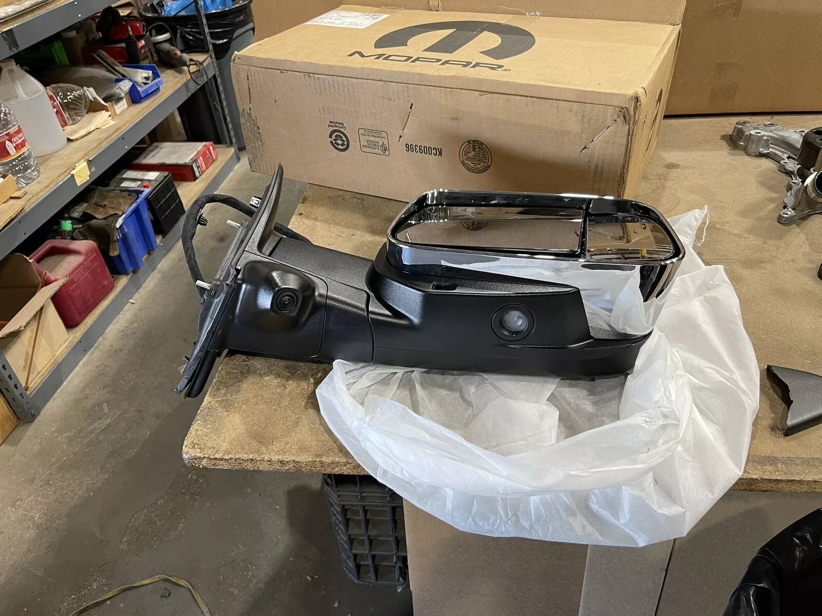 Retrovisor LD Cromado Camera e sensor Ram 6.7L 2500 3500 2019-2023 ...