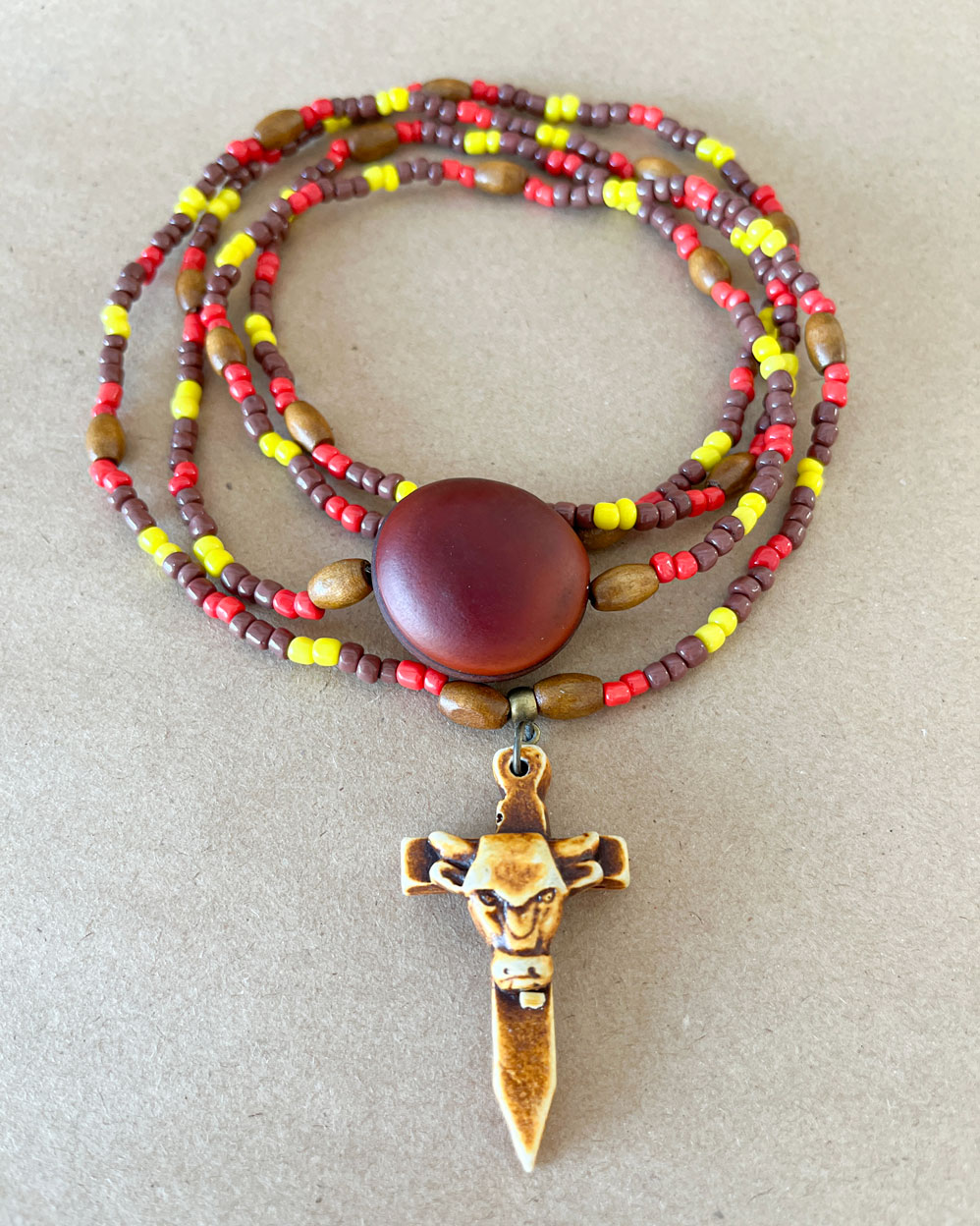 Guia de Boiadeiros – Fio de Conta Umbanda e Candomblé | 60 cm - Manacá Fios