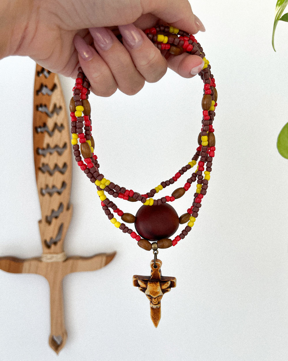 Guia de Boiadeiros – Fio de Conta Umbanda e Candomblé | 60 cm - Manacá Fios