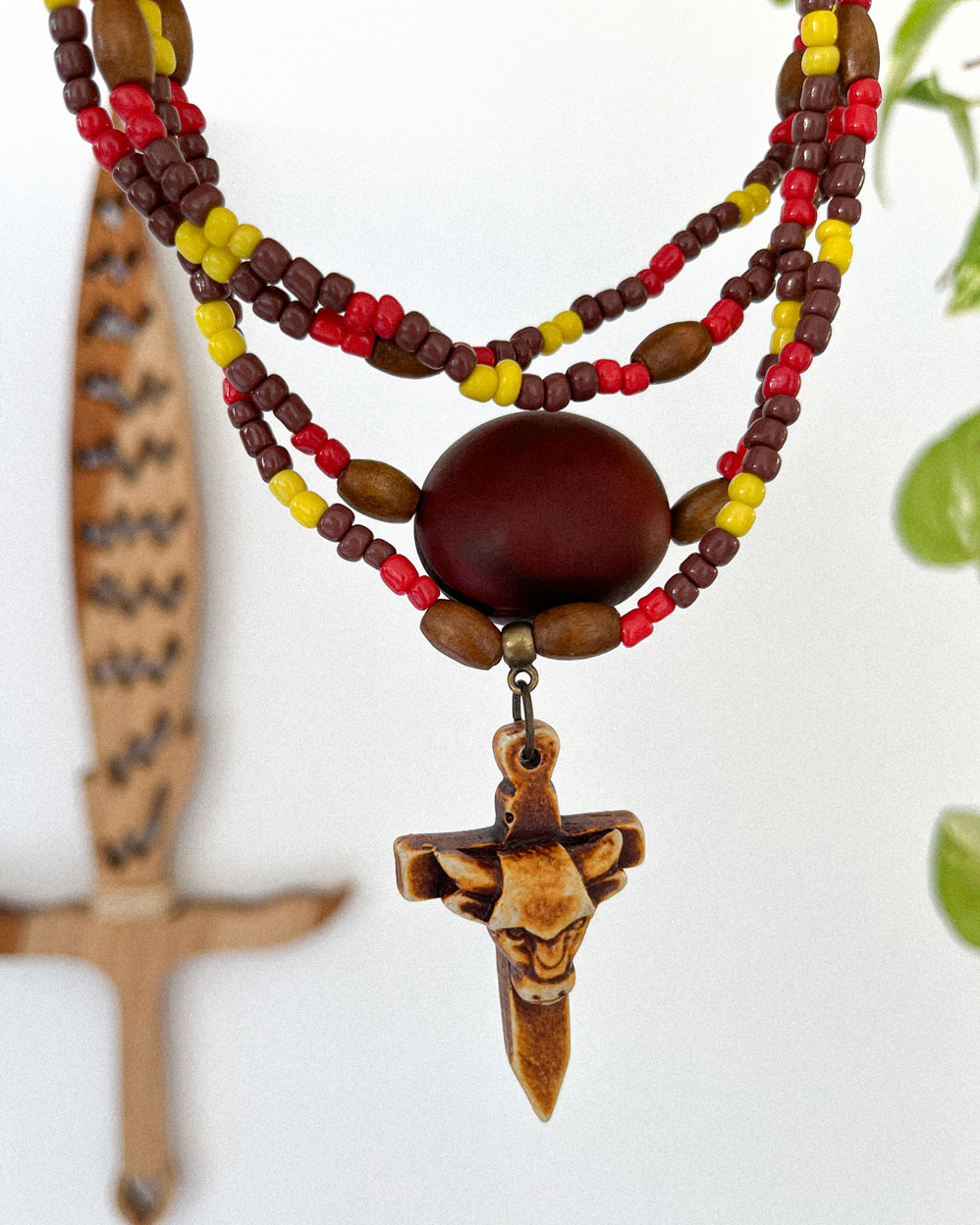 Guia de Boiadeiros – Fio de Conta Umbanda e Candomblé | 60 cm - Manacá Fios