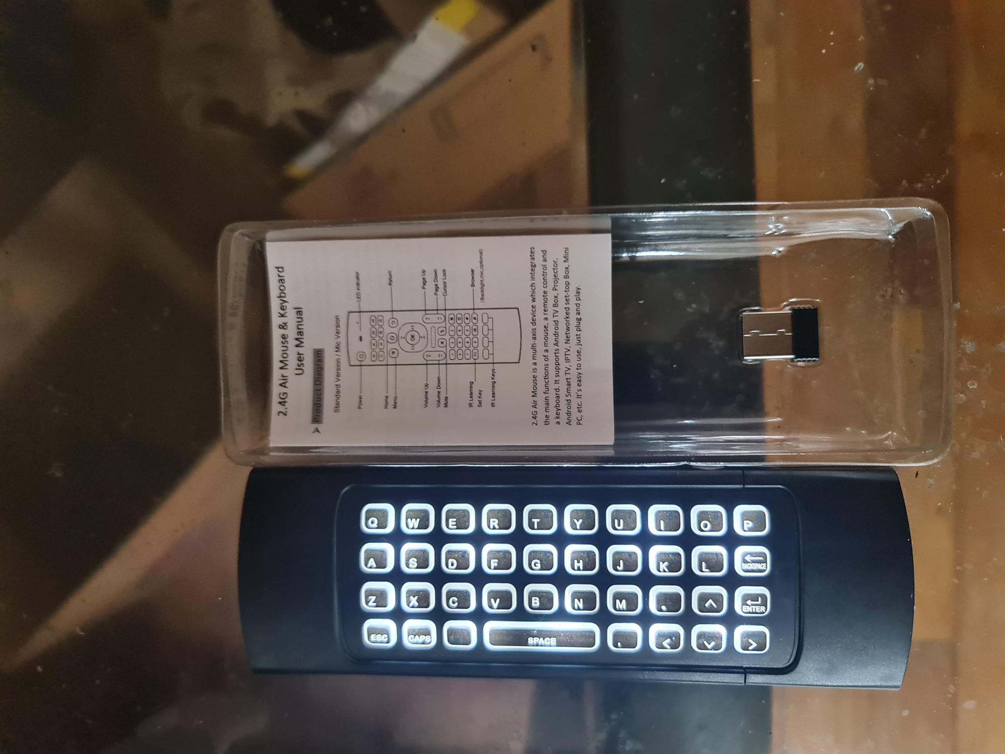 CONTROLE AIR MOUSE COM TECLADO SUPERLED PARA RECEPTOR RED ONE-REDPLAY ...