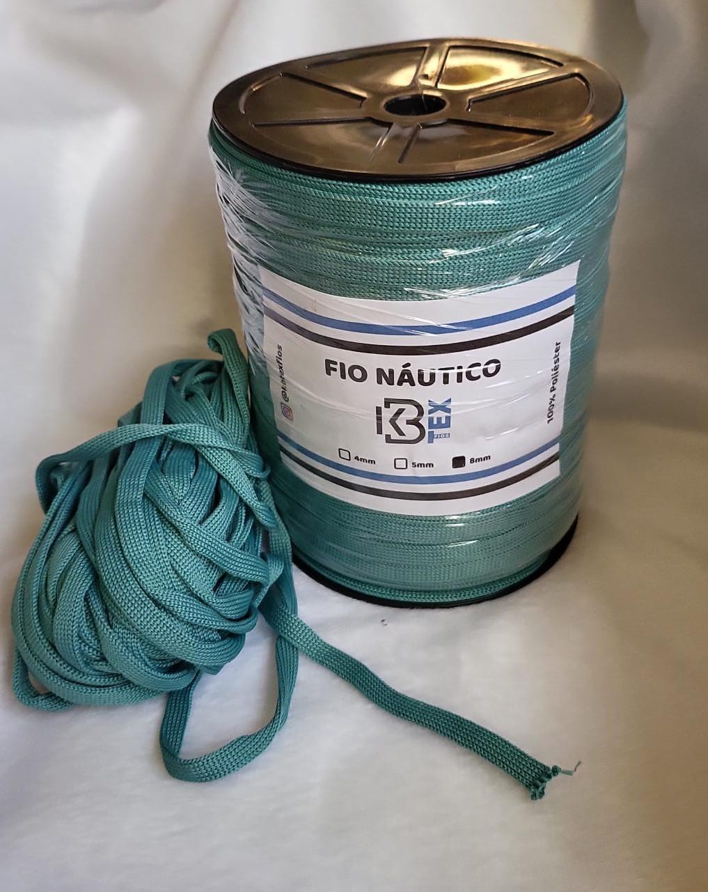 Fio Náutico - 8mm - sem alma - Poliéster - 500g - KBTEX Fios - Leilarte ...