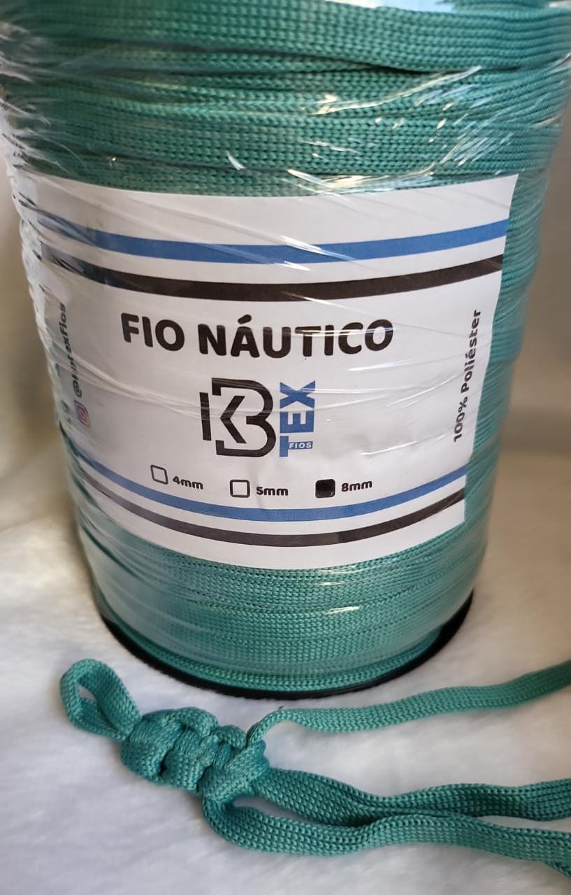 Fio Náutico - 8mm - sem alma - Poliéster - 500g - KBTEX Fios - Leilarte ...