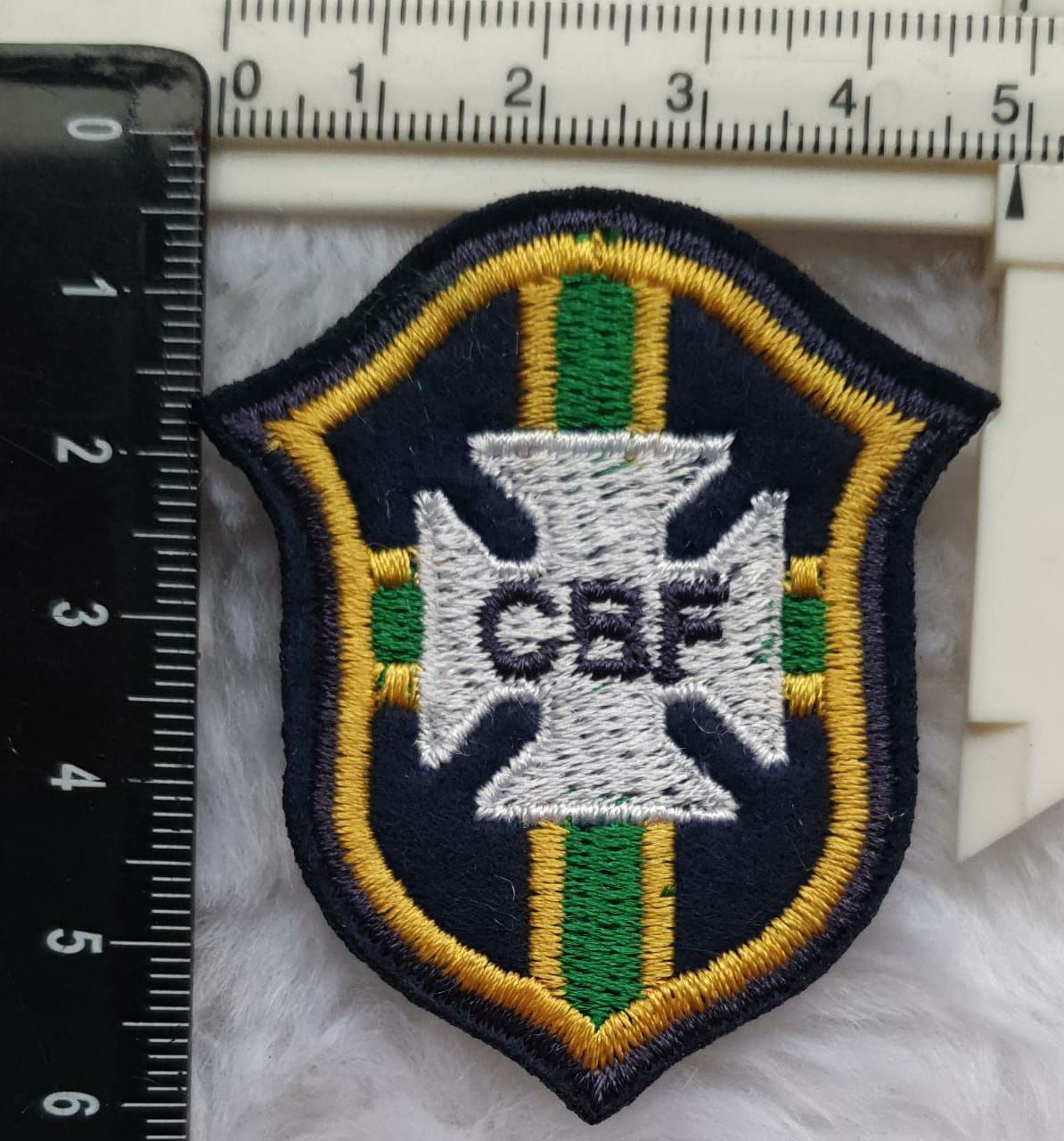 Brasão da C.B.F (CBF) - Patch - Medida: 5,0 cm de largura x 5,8 de ...