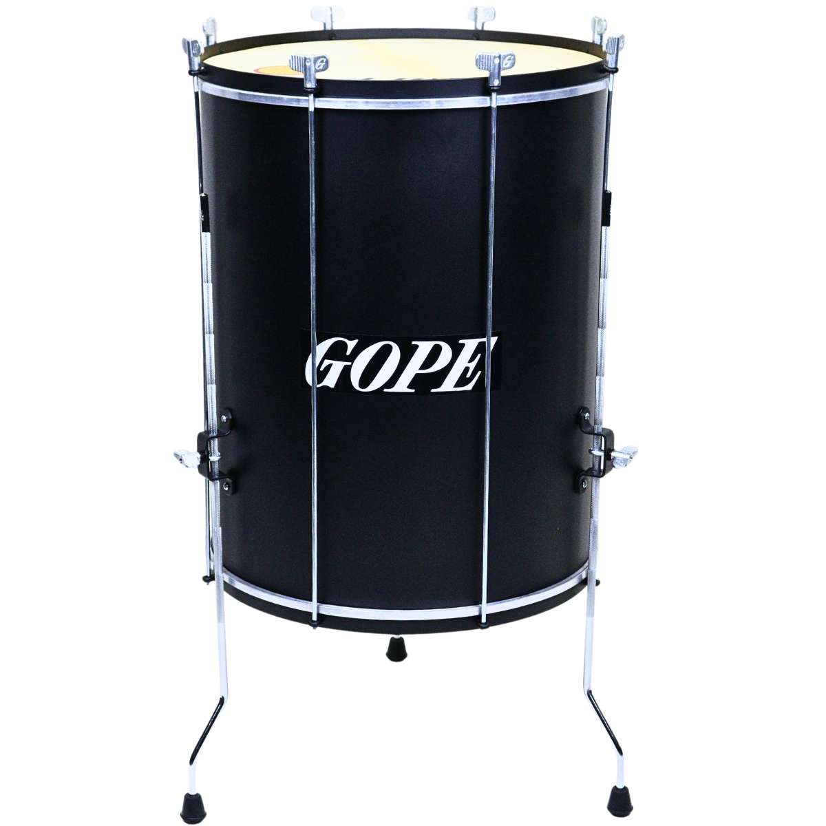 Surdo Gope 18" 60cm Preto Madeira com Tripé #BoraBatucar - Clube da ...