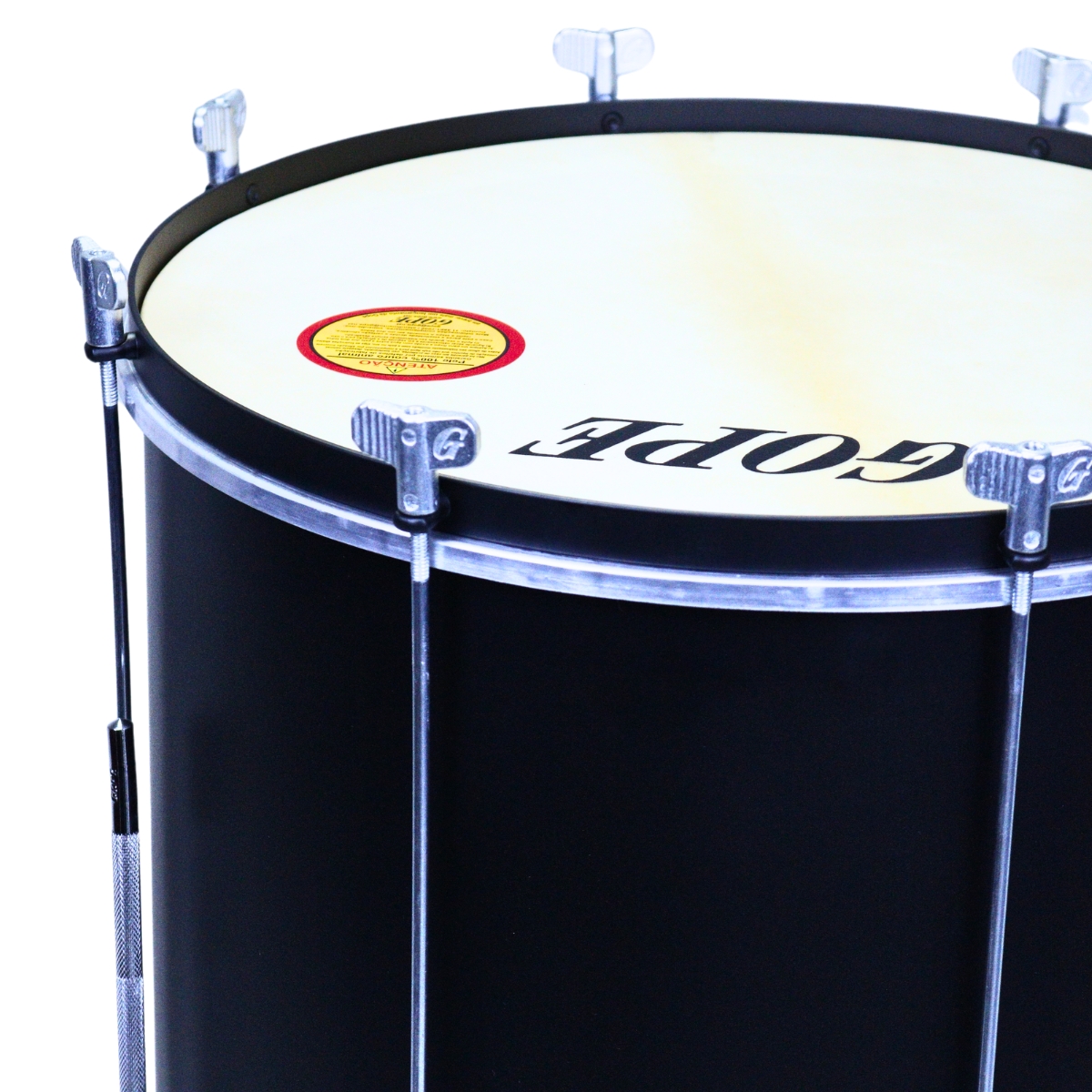 Surdo Gope 18" 60cm Preto Madeira com Tripé #BoraBatucar - Clube da ...