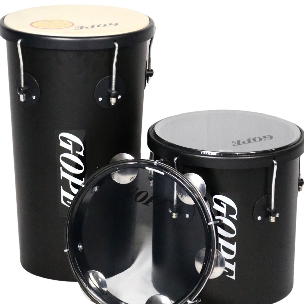 Kit Set Resenha Gope Preto com Pandeiro + Rebolo + Repique - Clube da ...