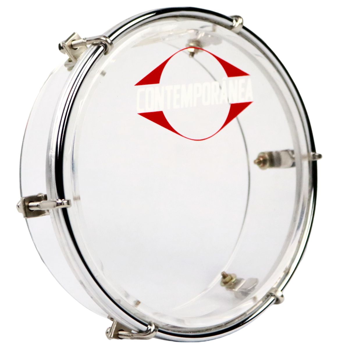 Tamborim Contemporânea 6" Acrílico Cristal Pele Nylon - Clube da ...