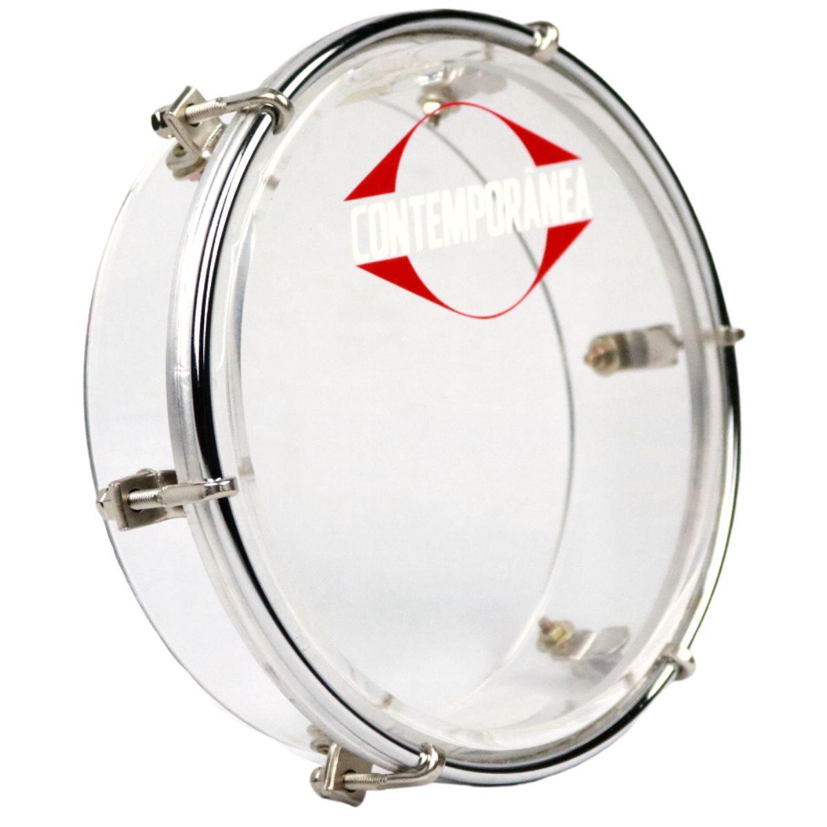 Tamborim Contemporânea 6" Acrílico Cristal Pele Nylon - Clube da ...