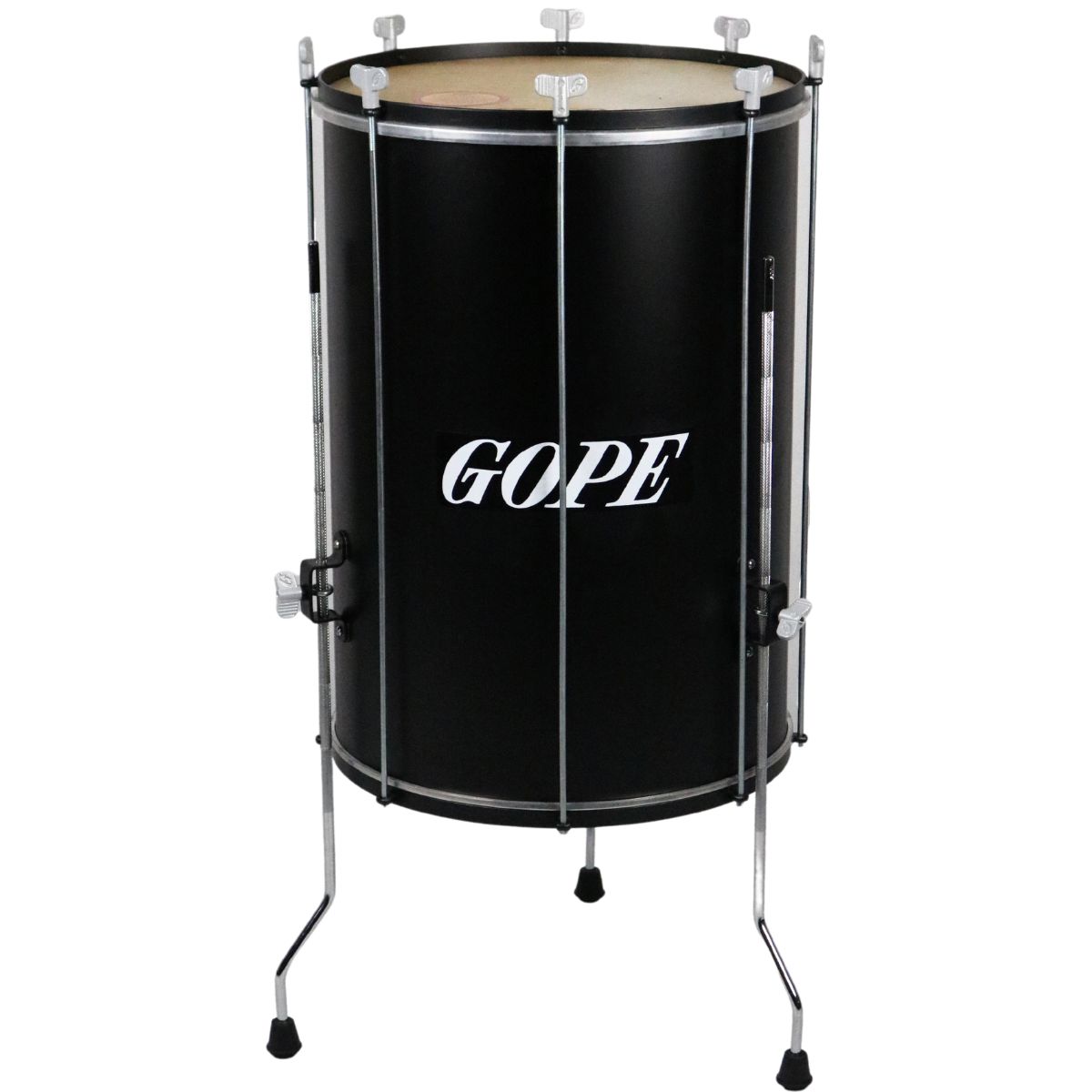 Surdo Gope 16" 60cm Preto c/ Tripé Alumínio - Clube da Percussão ...