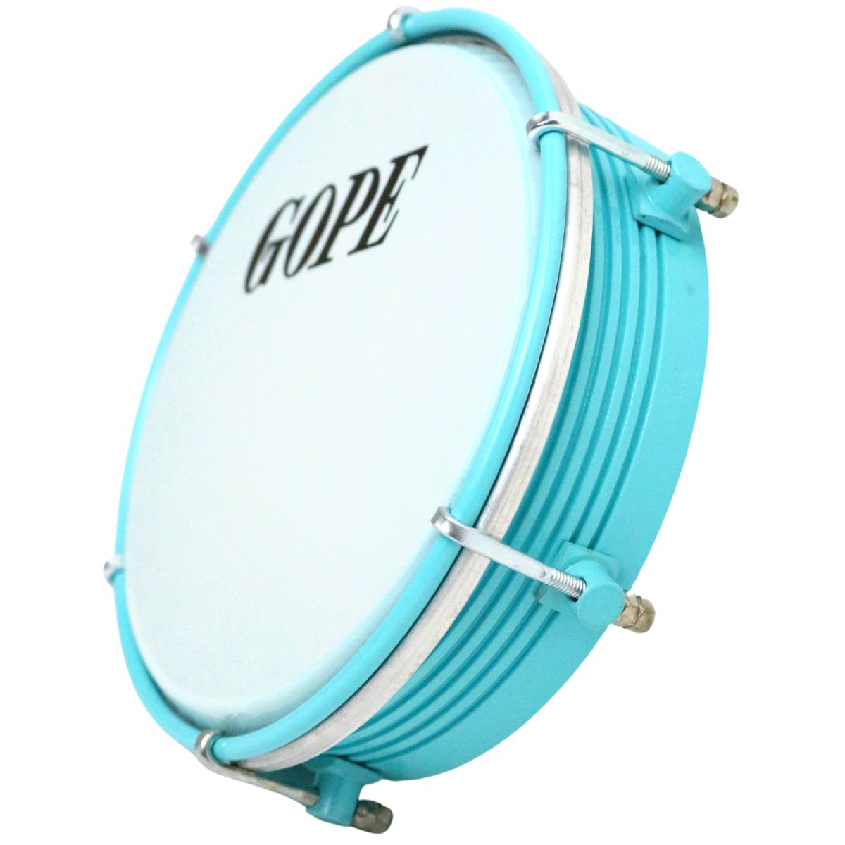 Tamborim Gope 6" Reels Verde Frisado Pele Nylon - Clube da Percussão ...