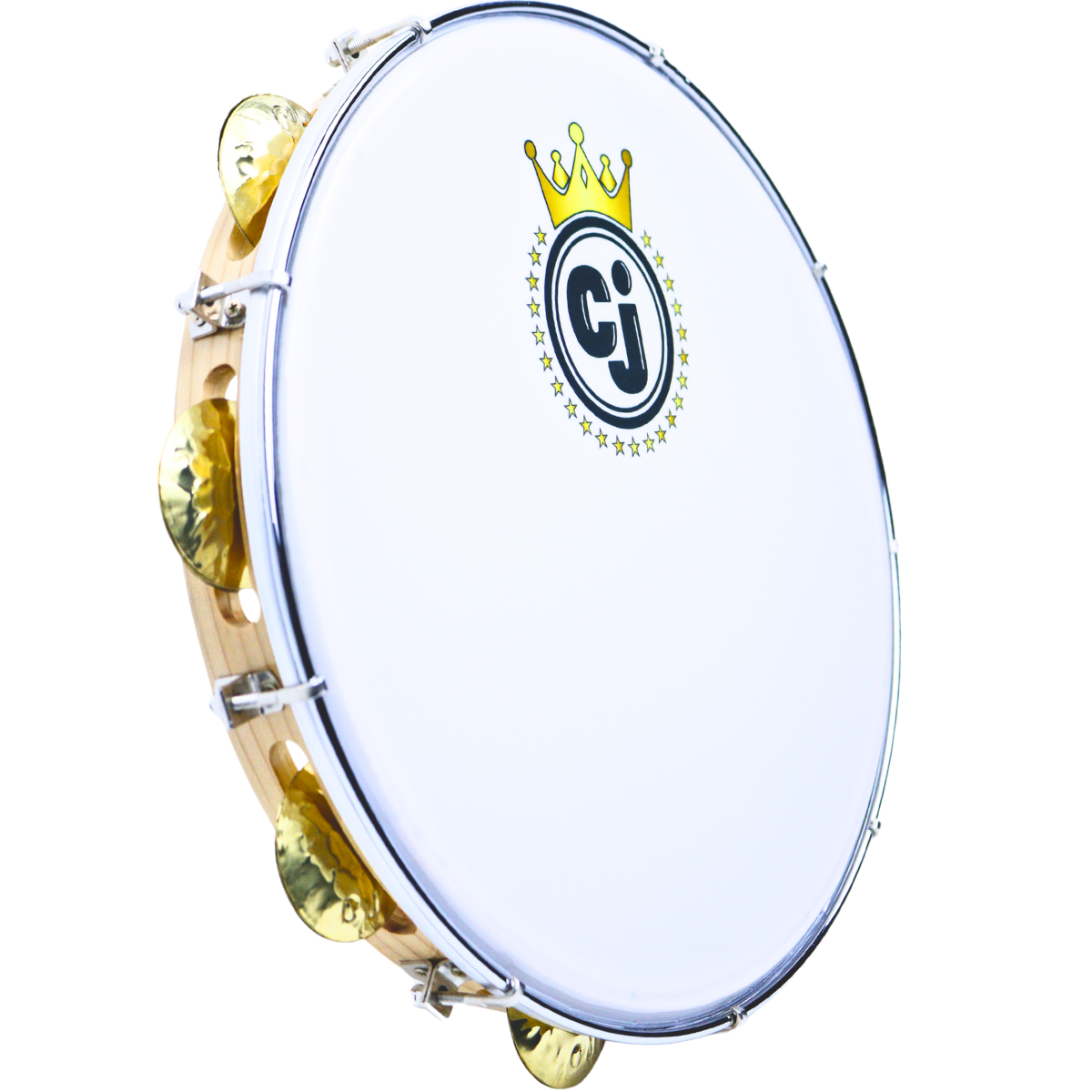 Pandeiro CJ 12" Madeira Nylon - Clube da Percussão | Instrumentos e Acessórios para Percussionistas