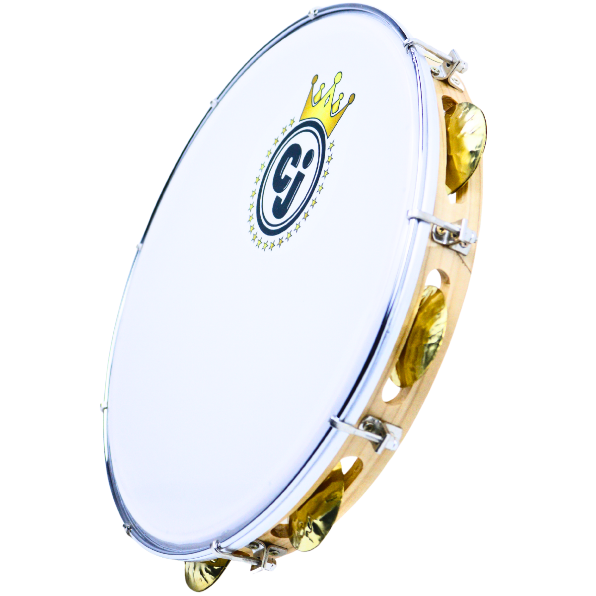 Pandeiro CJ 12" Madeira Nylon - Clube da Percussão | Instrumentos e Acessórios para Percussionistas