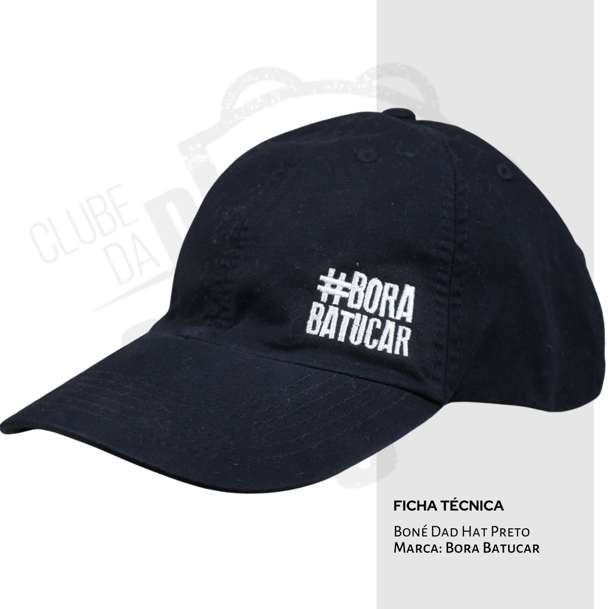 Boné Dad Hat #BoraBatucar Preto Moderno Strapback - Clube da Percussão | Instrumentos e ...