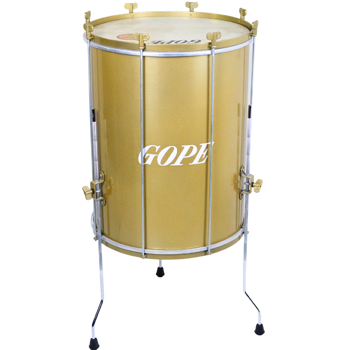 Surdo Gope 18'60cm Dourado Alumínio c/ Tripé OUTLET - Clube da ...
