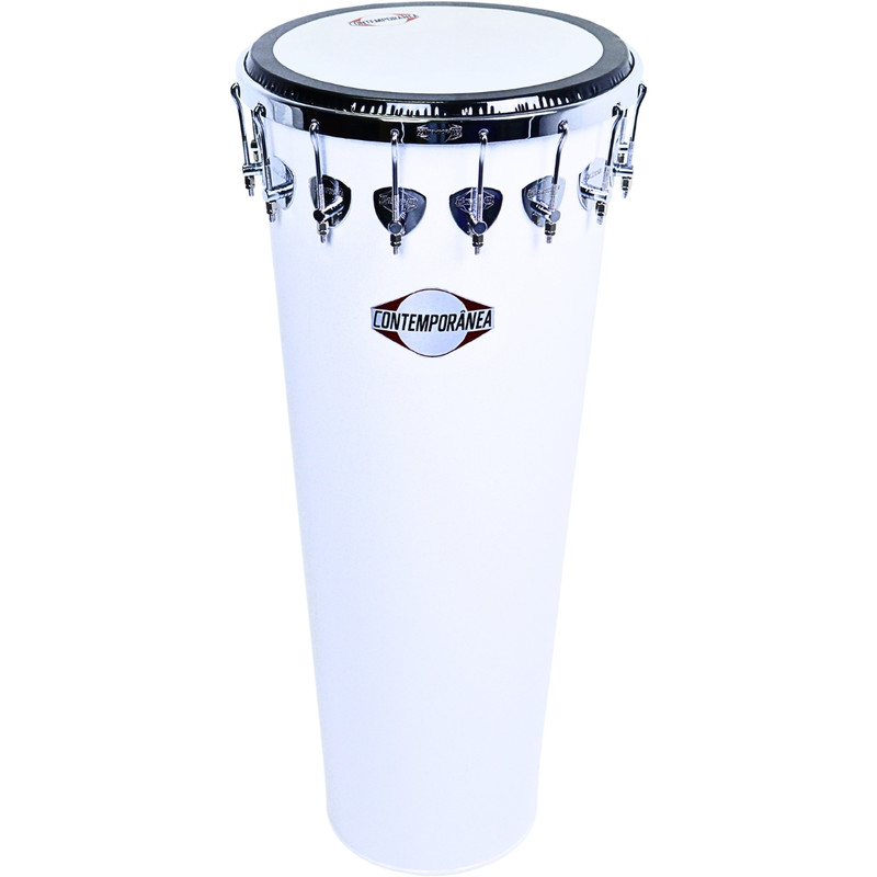 Timbal Contemporânea Alumínio 14" 90cm Branco com Glitter - Clube da ...