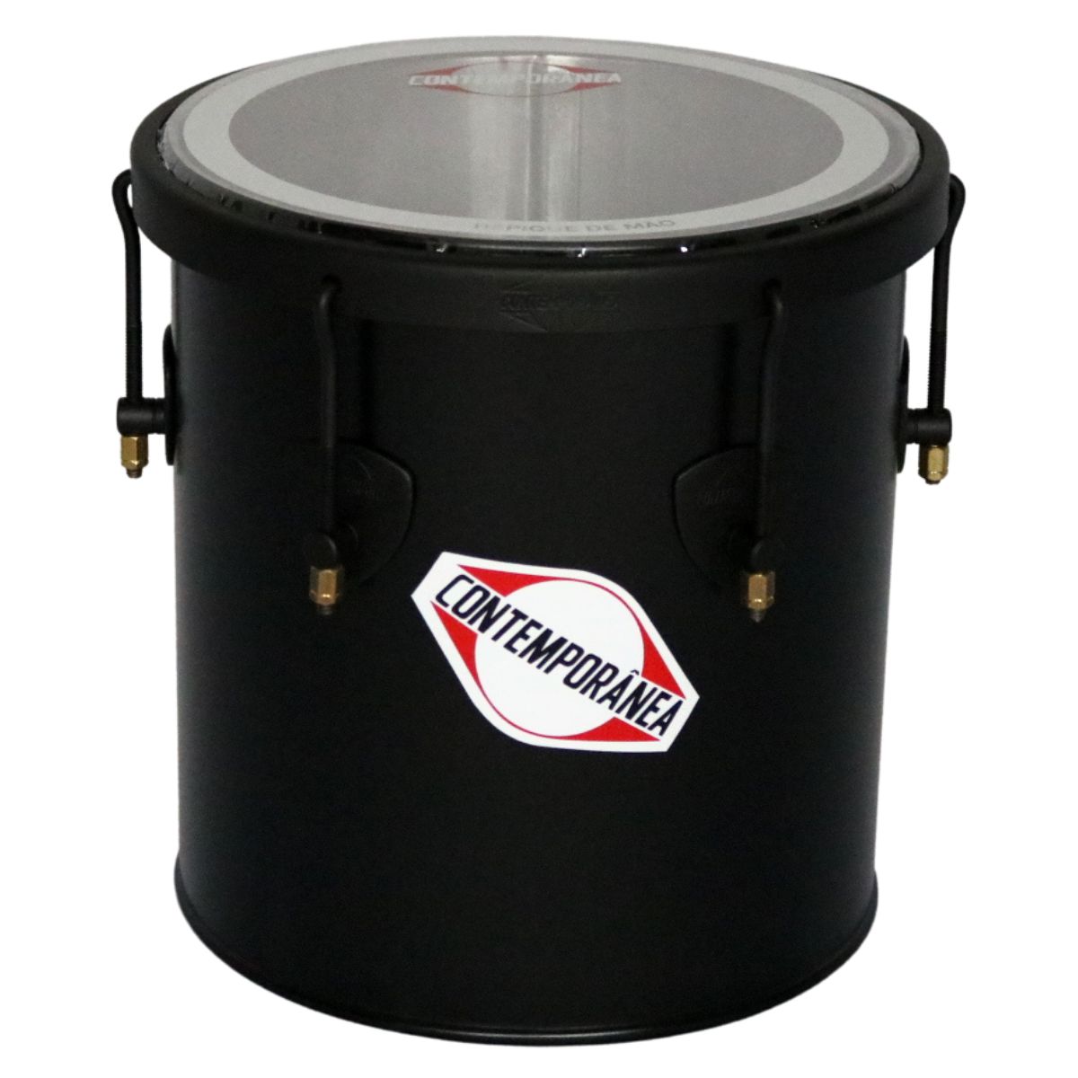 Repique de Mão Contemporânea 10" 30cm Preto Pele Cristal - Clube da ...