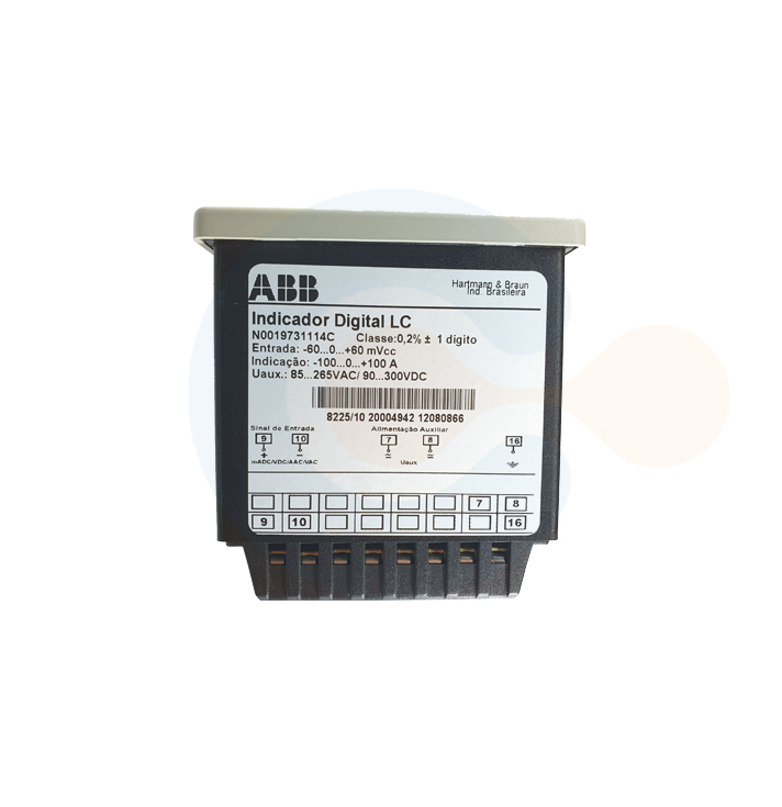 Amperímetro Digital CC 3 1/2 Dig 96x96 p/ Shunt -100 a 100A/60mV/ Alim ...